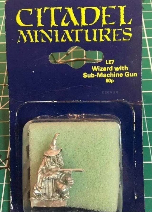 CITADEL MINIATURES Wizard with Sub-Machine Gun I - iFunny
