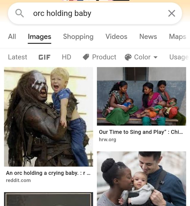 Orc holding baby All Images Shopping Videos News Map Latest GIF HD ...