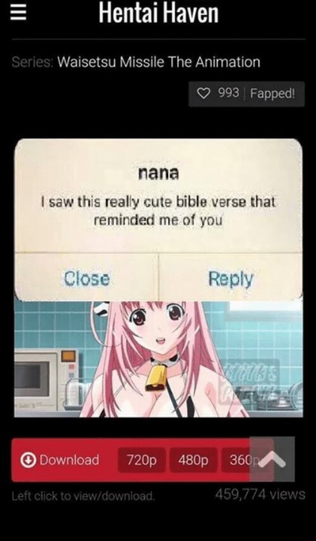 Hentai Haven Waisetsu Missile The Animation ©Download 720p 480p 360M ...