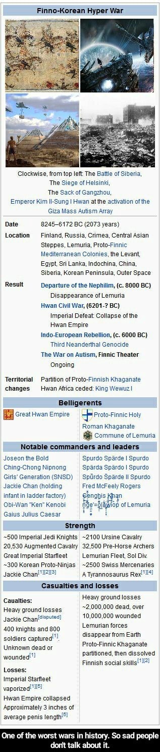 Finno-Korean Hyper War Clockwise, from top left: The Battle of Siberia ...