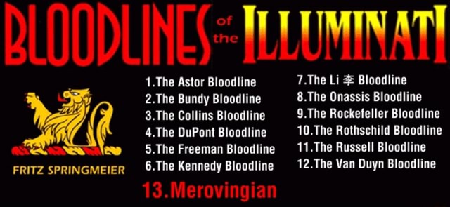 E FRITZ SPRINGMEIER 2.The Bundy Bloodline 3.The Collins Bloodline 4.The ...