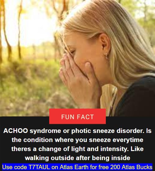 FUN FACT ACHOO syndrome or photic sneeze disorder. Is the condition ...