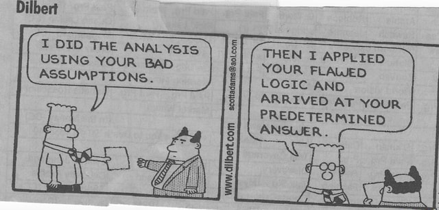 Dilbert THEN I APPLIED YOUR FLAWED LOGIC AND ARRIVED AT YOUR ...