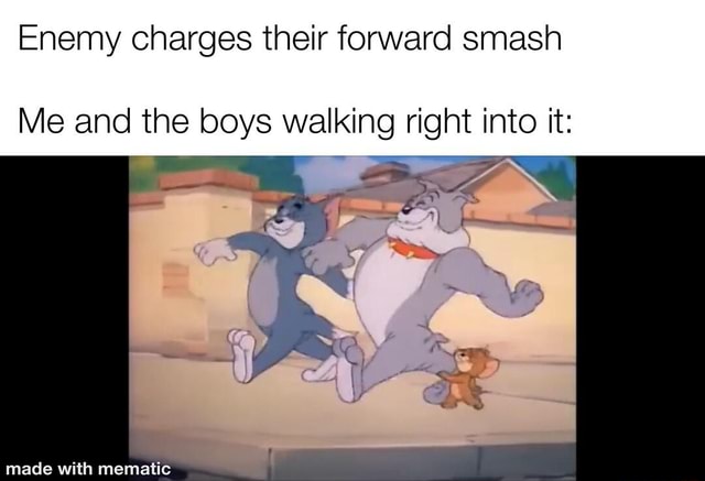 Enemy charges their forward smash - iFunny