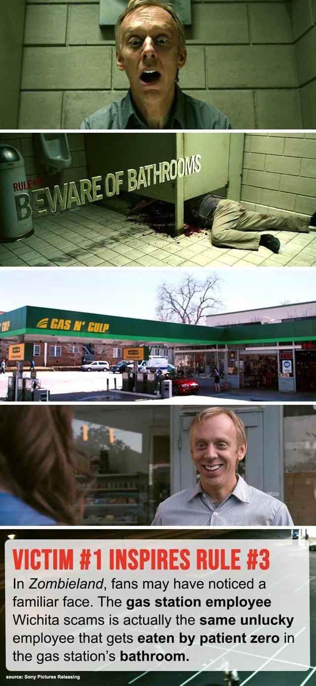 MON VICTIM #1 INSPIRES RULE #3 In Zombieland, fans may have noticed a ...