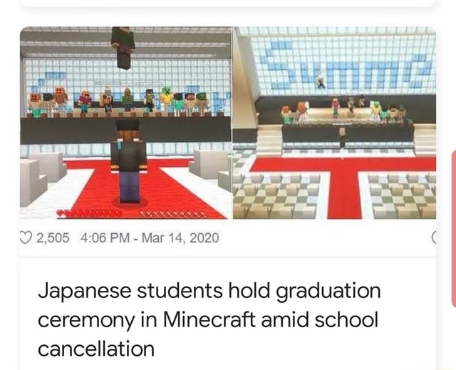 Japanese students hold graduation ceremony in Minecraft amid school ...