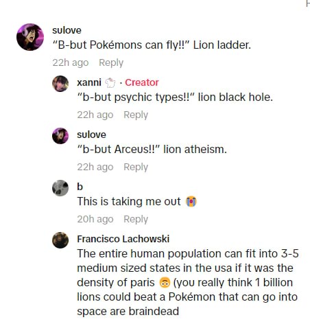 Sulove "B-but Pokmons can fly!!" Lion ladder. @ ami - creator "b-but ...