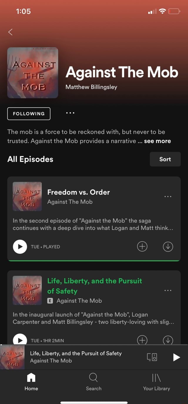 Against The Mob Matthew Billingsley FOLLOWING The mob is a force to be ...