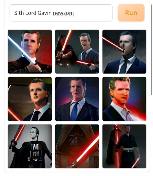 Sith Lord Gavin newsom - iFunny