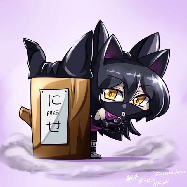 Chibi Blake~ "Nyan-po - Nise no Jitsu!" #RWBY #chibi #blake #ninja - iFunny