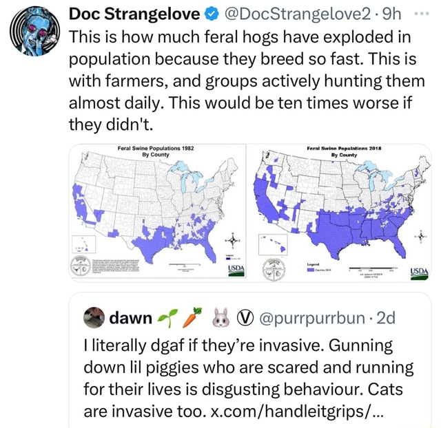 Doc Strangelove @ This is how much feral hogs have exploded in ...