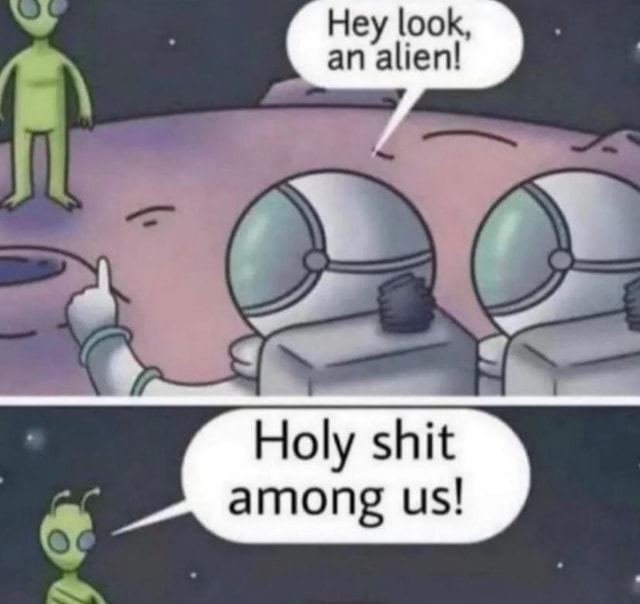 Hey look, an alien! Holy shit among us! - iFunny
