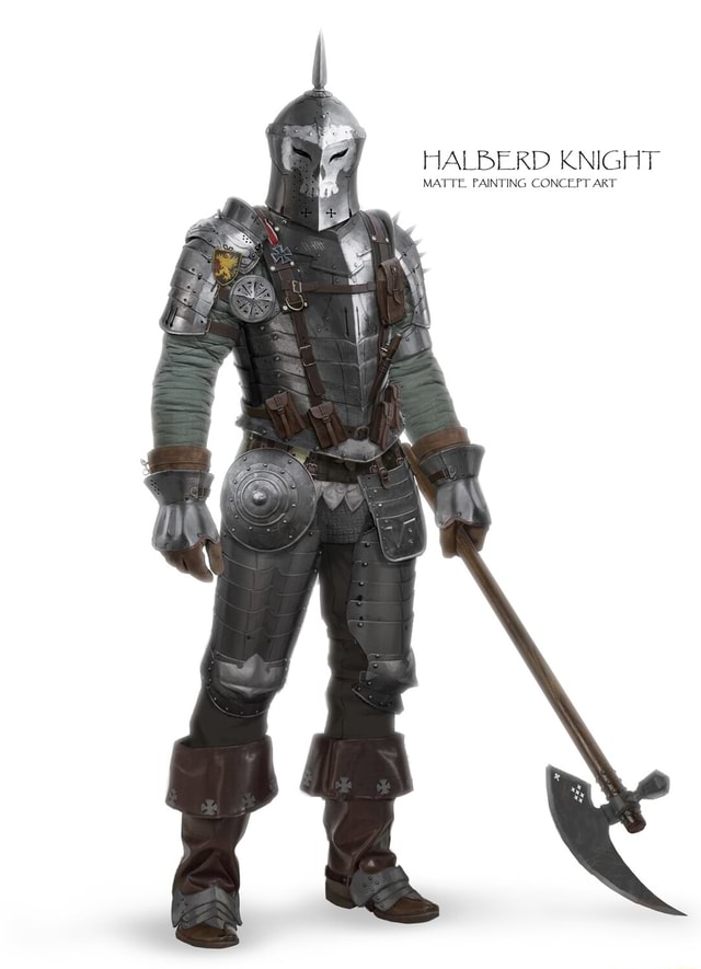 HALBERD KNIGHT MATTE. PAINTING CONCEPT ART - iFunny