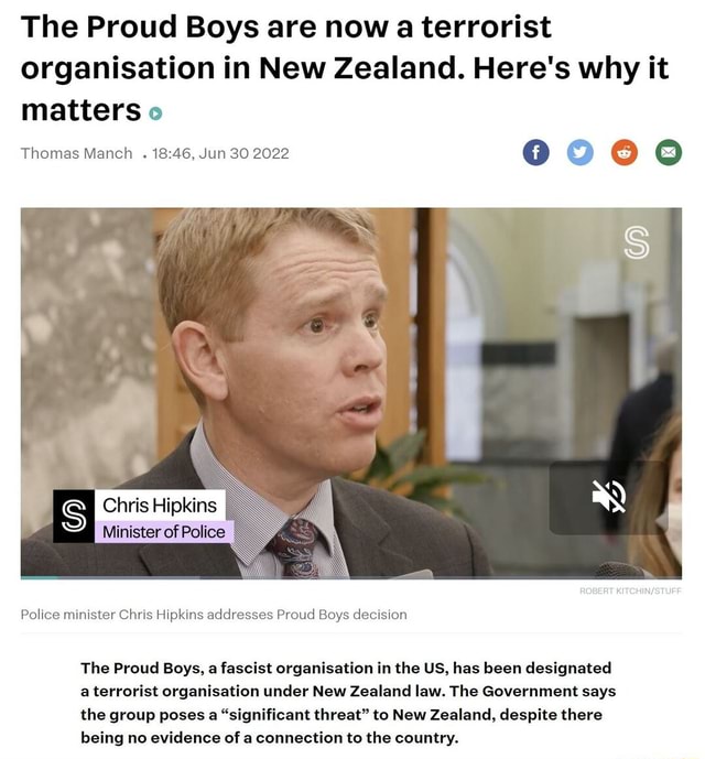 The Proud Boys are now a terrorist organisation in New Zealand. Here's ...