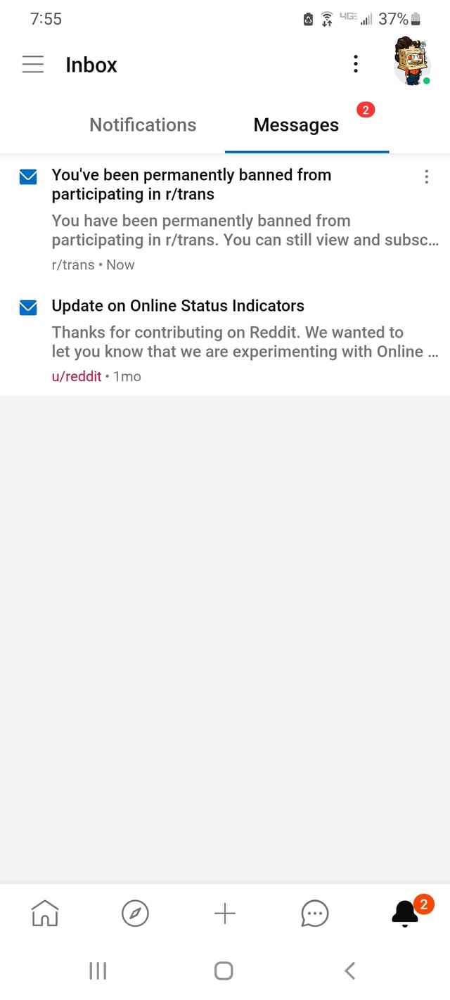 Inbox all Notifications Messages You've been permanently banned from ...