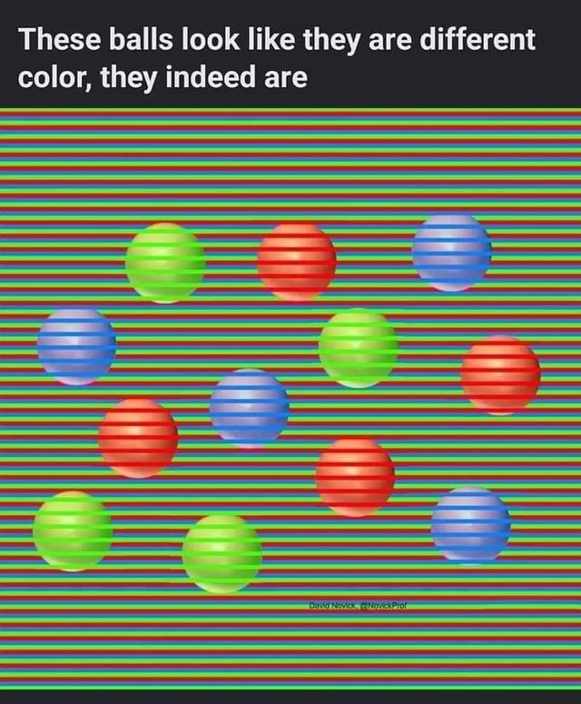 These balls look like they are different color, they indeed are - iFunny