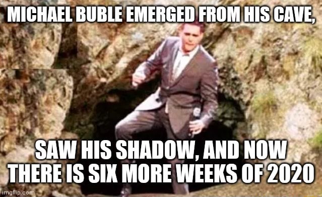 MICHAEL BUBLE EMERGED FROM HIS CAVE, SAW HIS SHADOW, AND NOW THERE IS ...