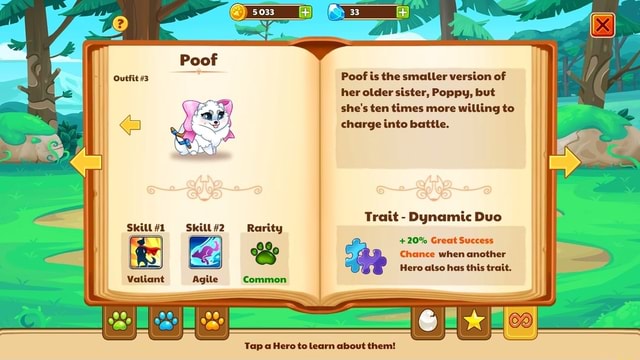 Poof is the smaller version of her older sister, Poppy, but she's ten ...