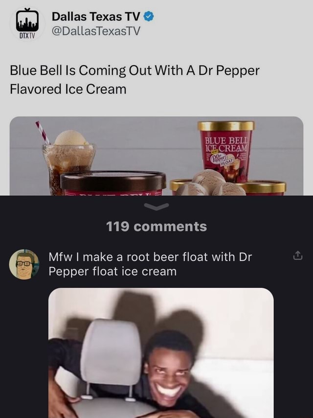 Dallas Texas TV @ my Blue Bell ls Coming Out With A Dr Pepper Flavored ...