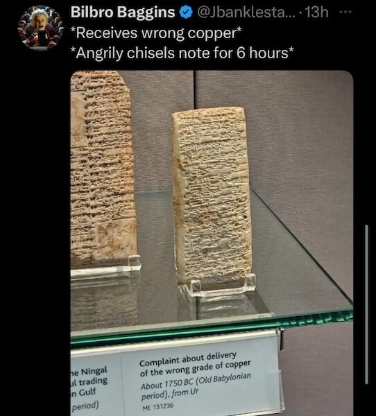 Bilbro Baggins @ @Jbanklesta...-13h *Receives wrong copper* *Angrily ...