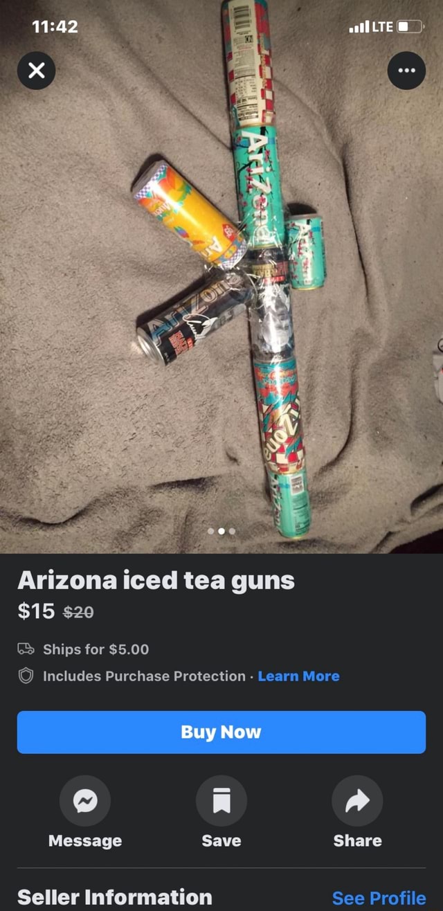 Arizona iced tea guns $15 Ships for $5.00 Includes Purchase Protection ...