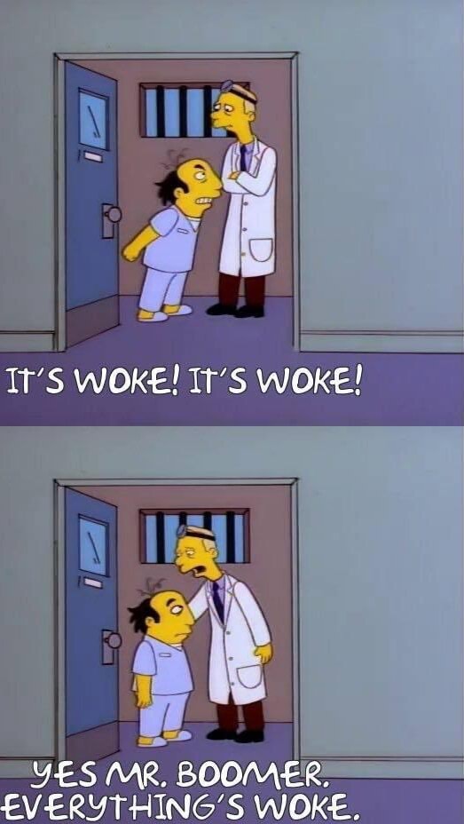 T'S WOKE! WOKE! YES MR, BOOMER. EVERYTHING 'S WOKE. - iFunny