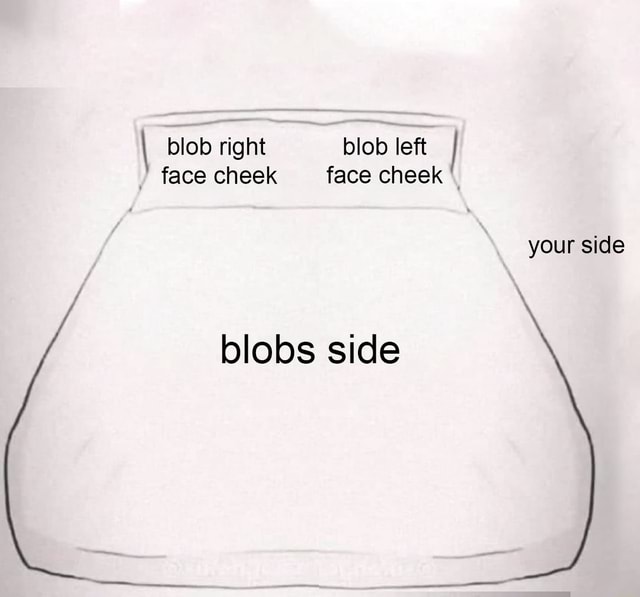 Blob right blob left I face cheek face cheek your side blobs side - iFunny