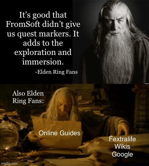 It's good that FromSoft didn't give us quest markers. It adds to the ...