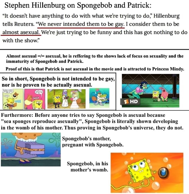 Stephen Hillenburg on Spongebob and Patrick: "It doesn't have anything ...