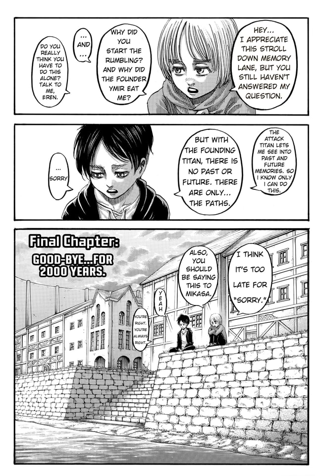 AoT Chapter 139 Alternate Ending - DO YOu REALLY THINK YOU HAVE TO DO ...