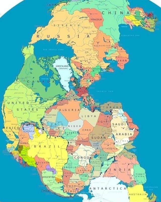 Continents before their separation. . Follow @scienceoftheuniverse for ...