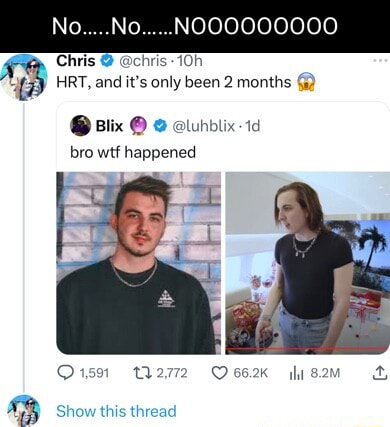 No No NOO Chris @ @chris-10h HRT, and it's only been 2 months RQ @ Bix ...