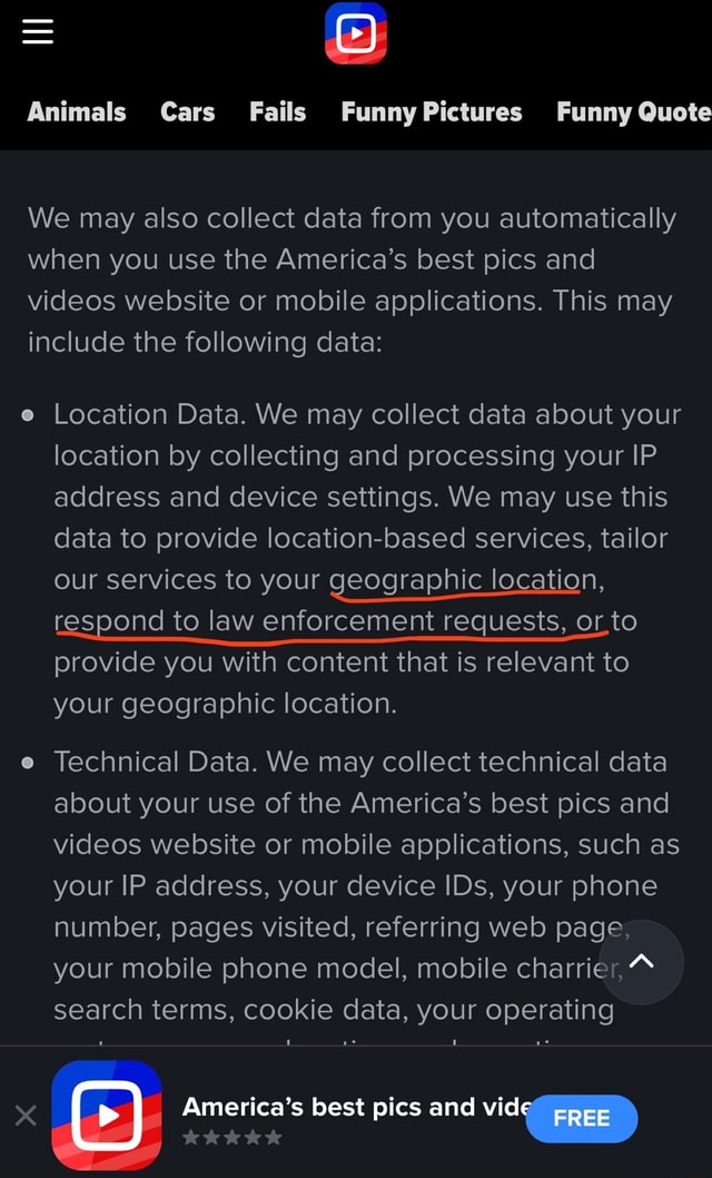 We may also collect data from you automatically when you use the ...