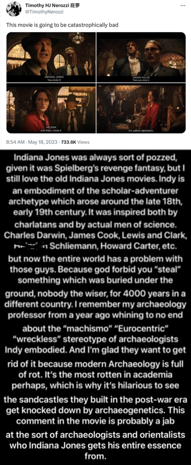 Timothy HJ Nerozzi This movie is going to be catastrophically bad is! HELENA May 18, 2023 Views ...