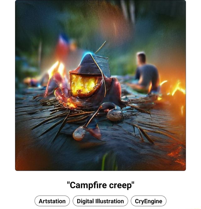 "Campfire creep" Artstation Digital Illustration CryEngine - iFunny
