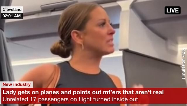 Cleveland LIVE AM simulation New Lady gets on planes and points out mf ...
