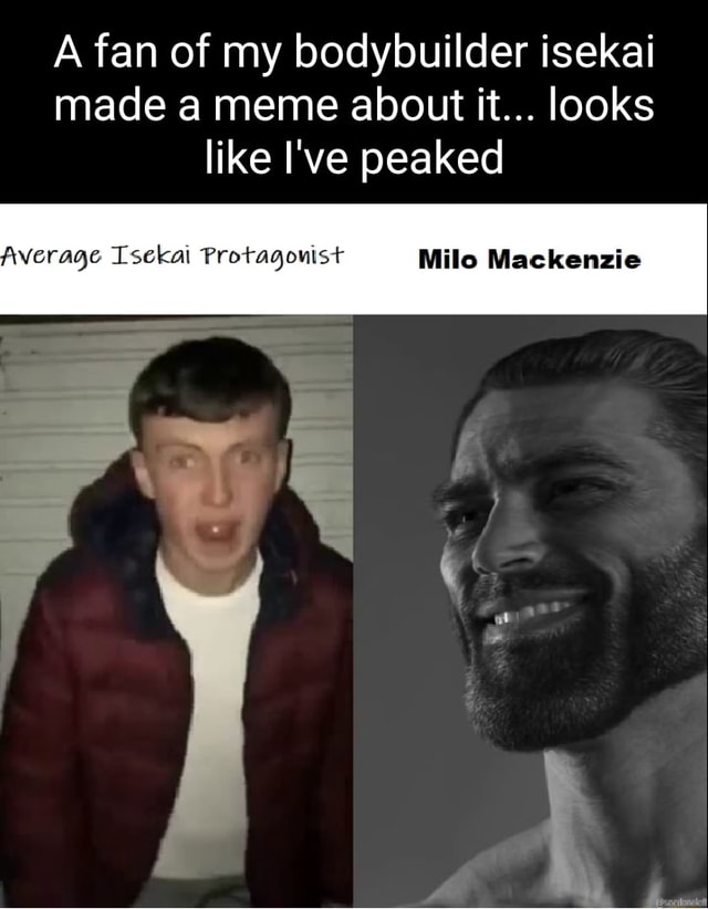 A fan of my bodybuilder isekai made a meme about it... looks like I've ...