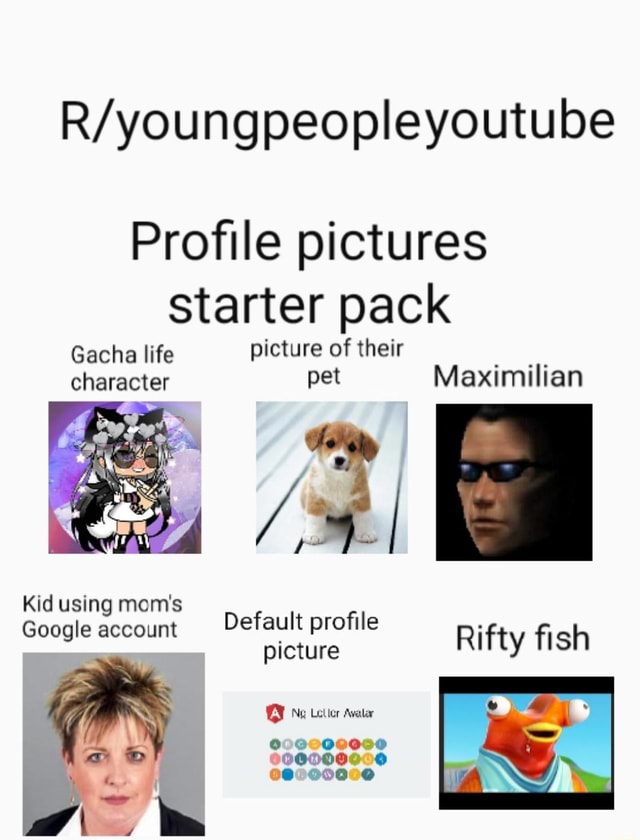 Profile pictures starter pack Gacha life picture of their character pet ...