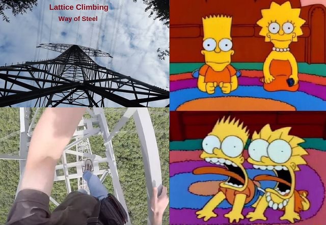 Simpsons vs the BTC Climber #simpson #meme #latticeclimbing #bart # ...