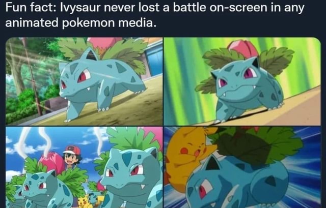 Fun fact: animated pokemon media Fun fact: vysaul never lost battle on ...