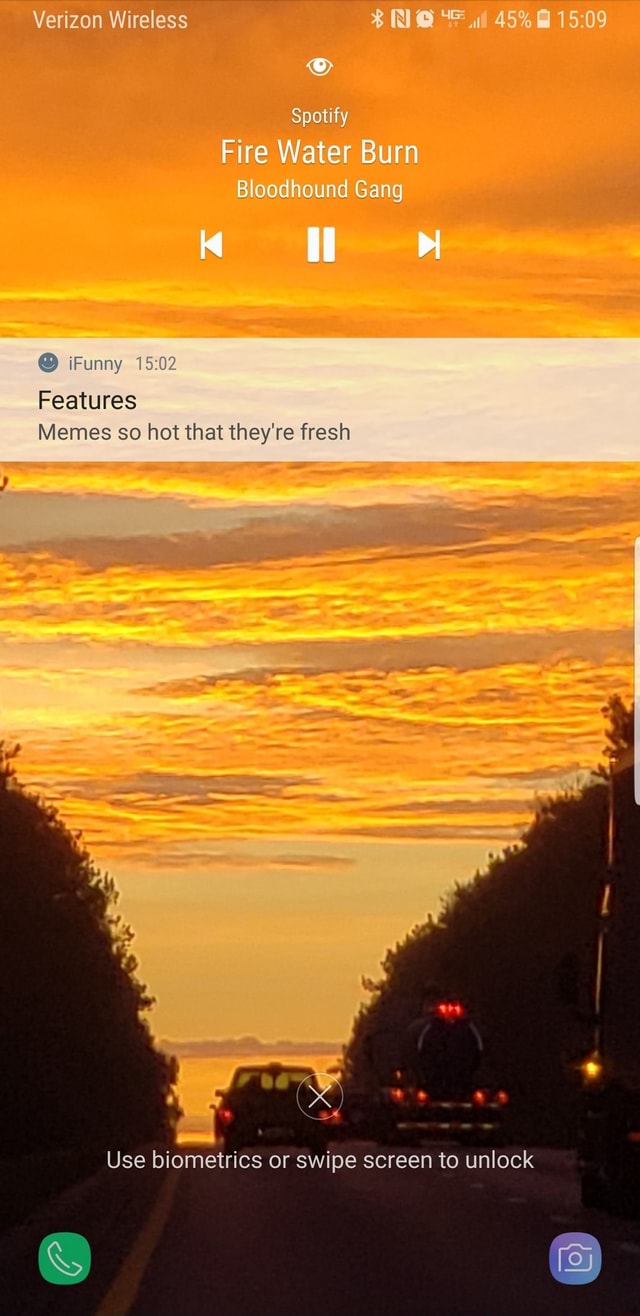 Features Memes so hot that they're fresh Use biometrics or swipe screen ...