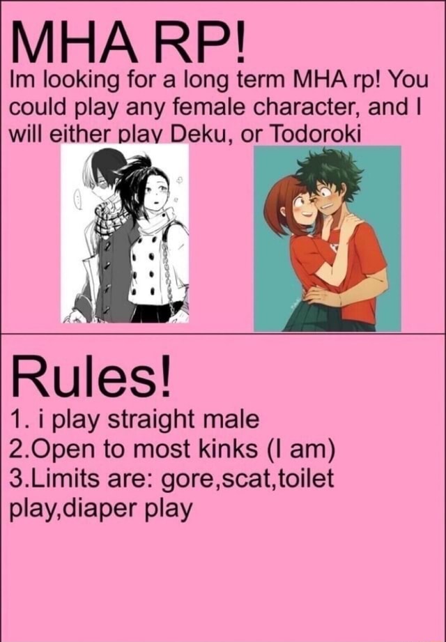MHA RP! Im looking for a long term MHA rp! You could play any female ...