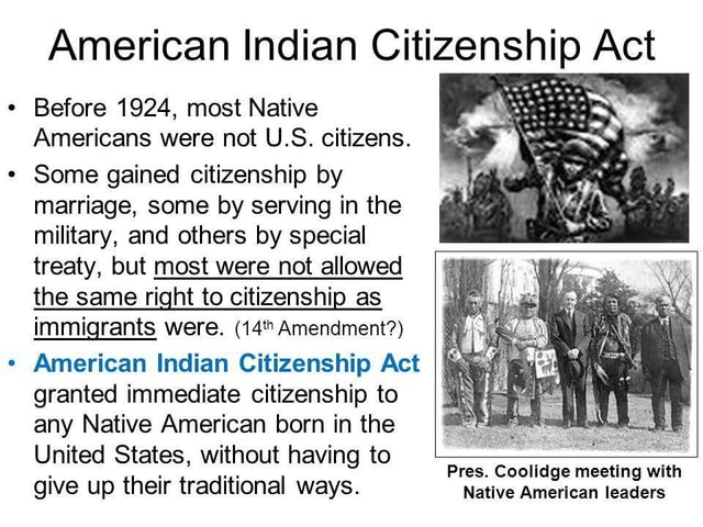 On this day in 1924, all American Indians born within the United States ...