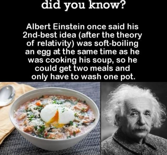 Did you know? Albert Einstein once said his 2nd-best idea (after the ...