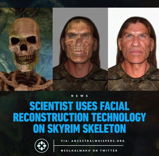 NEw sS SCIENTIST USES FACIAL RECONSTRUCTION TECHNOLOGY ON SKYRIM ...