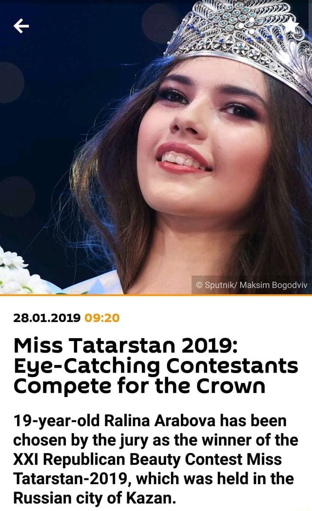 Miss Tatarstan 2019: Eye-Catching Contestants Compete for the Crown 19 ...