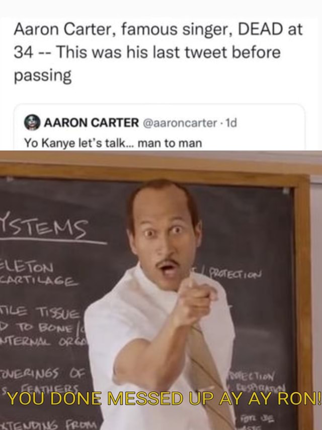 Aaron Carter, famous singer, DEAD at 34 This was his last tweet before ...