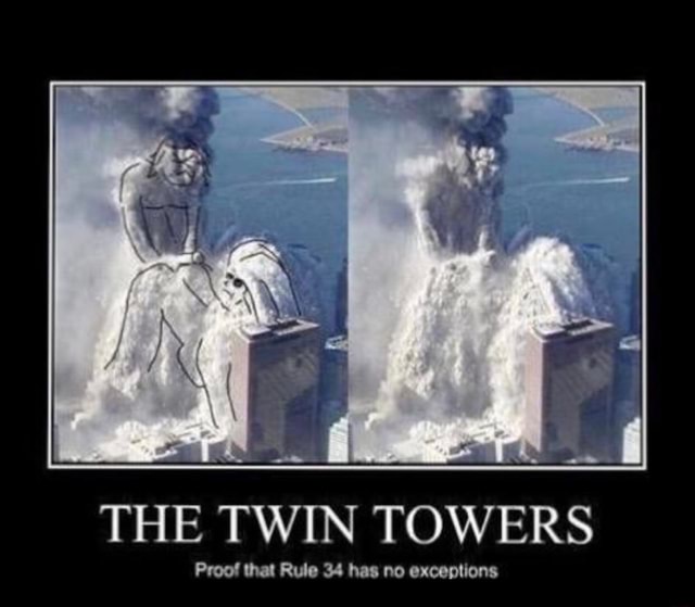 THE TWIN TOWERS Proof that Rule 34 has no exceptions - iFunny