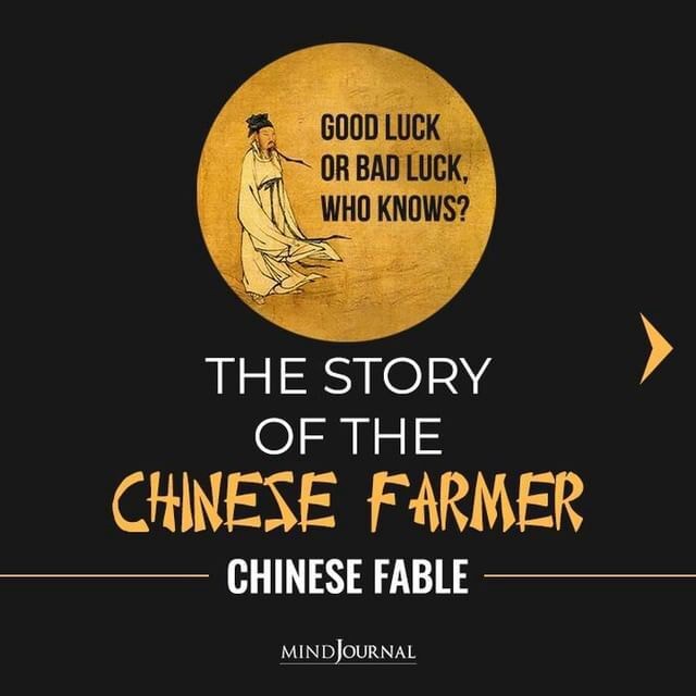 GOOD LUCK OR BAD LUCK, WHO KNOWS? THE STORY OF THE CHINESE FARMER ...