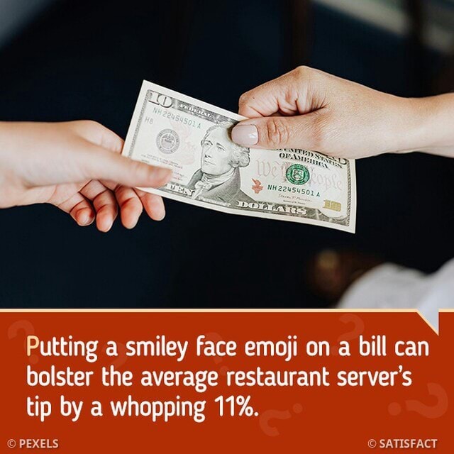 The power of smileys! #brightside #didyouknow #waitertipsandtricks # ...